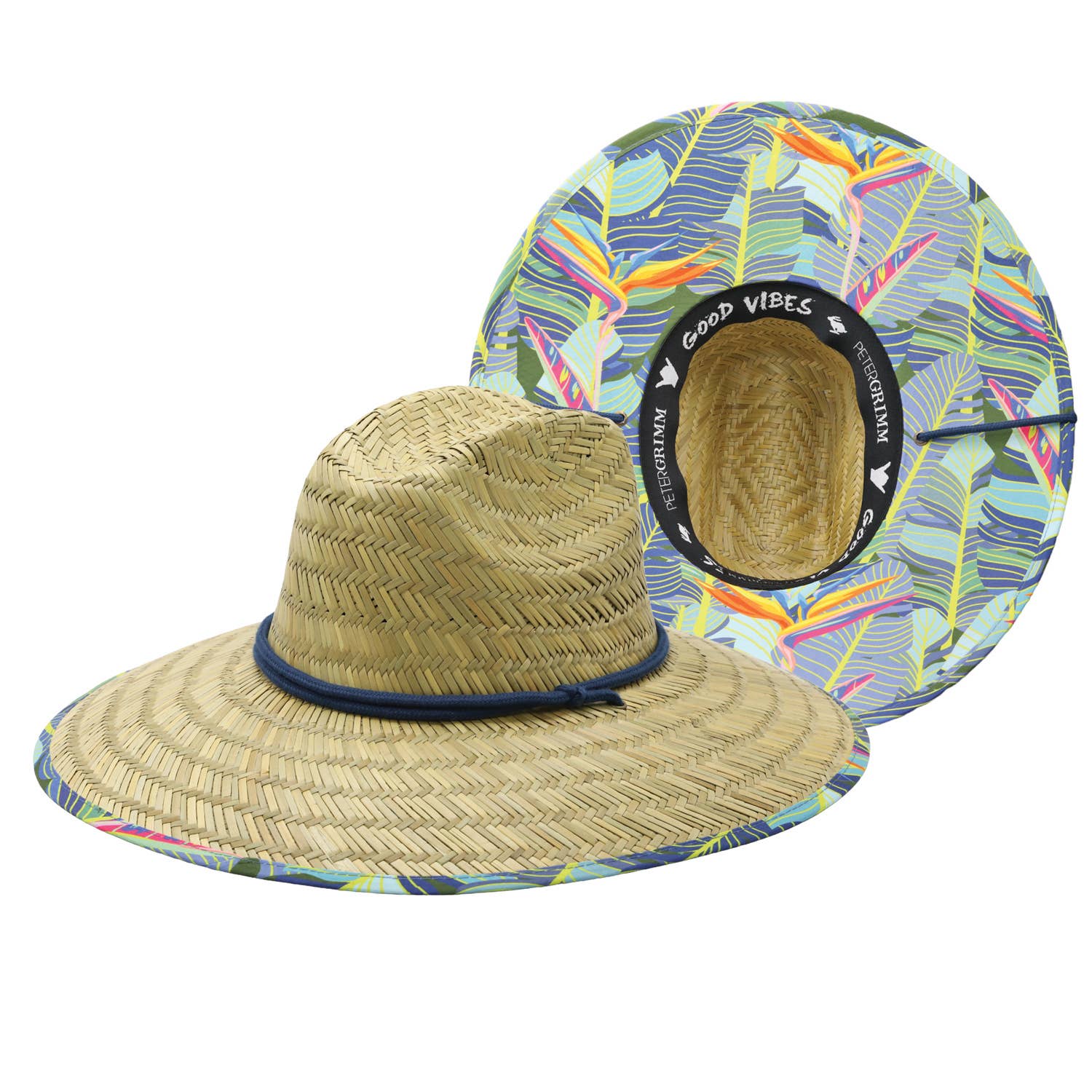 Iris Straw Wide Brim Lifeguard Hat – Cayucos Surf Company